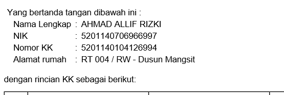 Bug/error: Data lampiran kosong pada surat Keterangan Beda Identitas (pindahkan ke lampiran ...