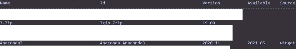 list and export commands display different packages · Issue #1464 · microsoft/winget-cli · GitHub