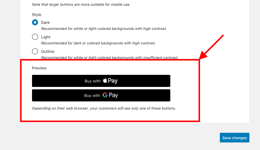Add digital wallet buttons previews to settings page · Issue #1808 ...