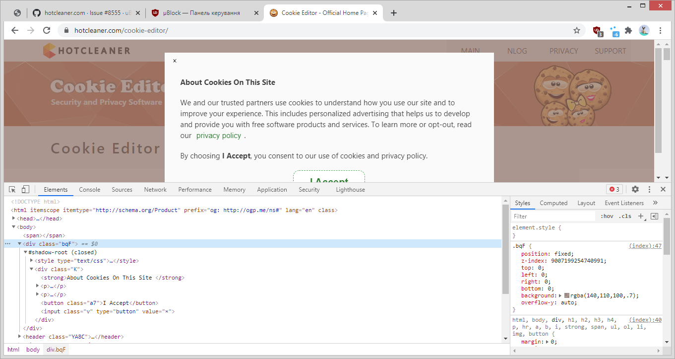 hotcleaner.com · Issue #8555 · uBlockOrigin/uAssets · GitHub