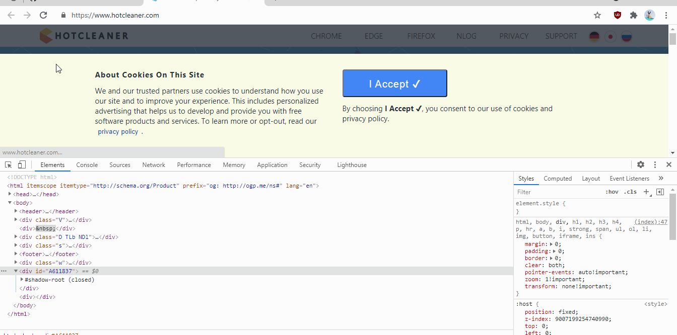 hotcleaner.com · Issue #8555 · uBlockOrigin/uAssets · GitHub