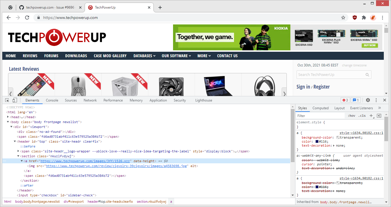 techpowerup.com · Issue #9696 · uBlockOrigin/uAssets · GitHub