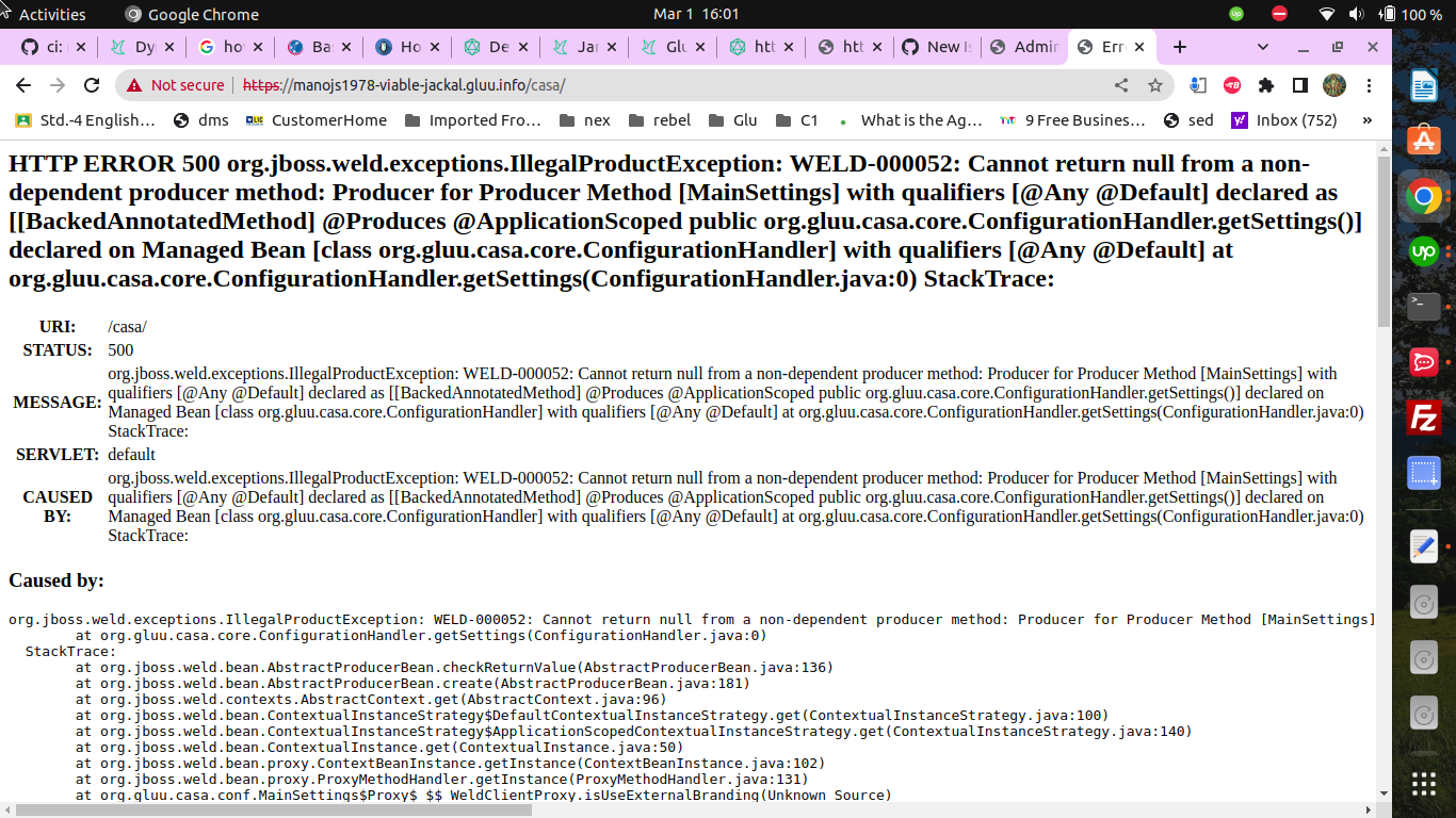 fix(casa) unable launch casa url after installation · Issue #795 · GluuFederation/flex · GitHub