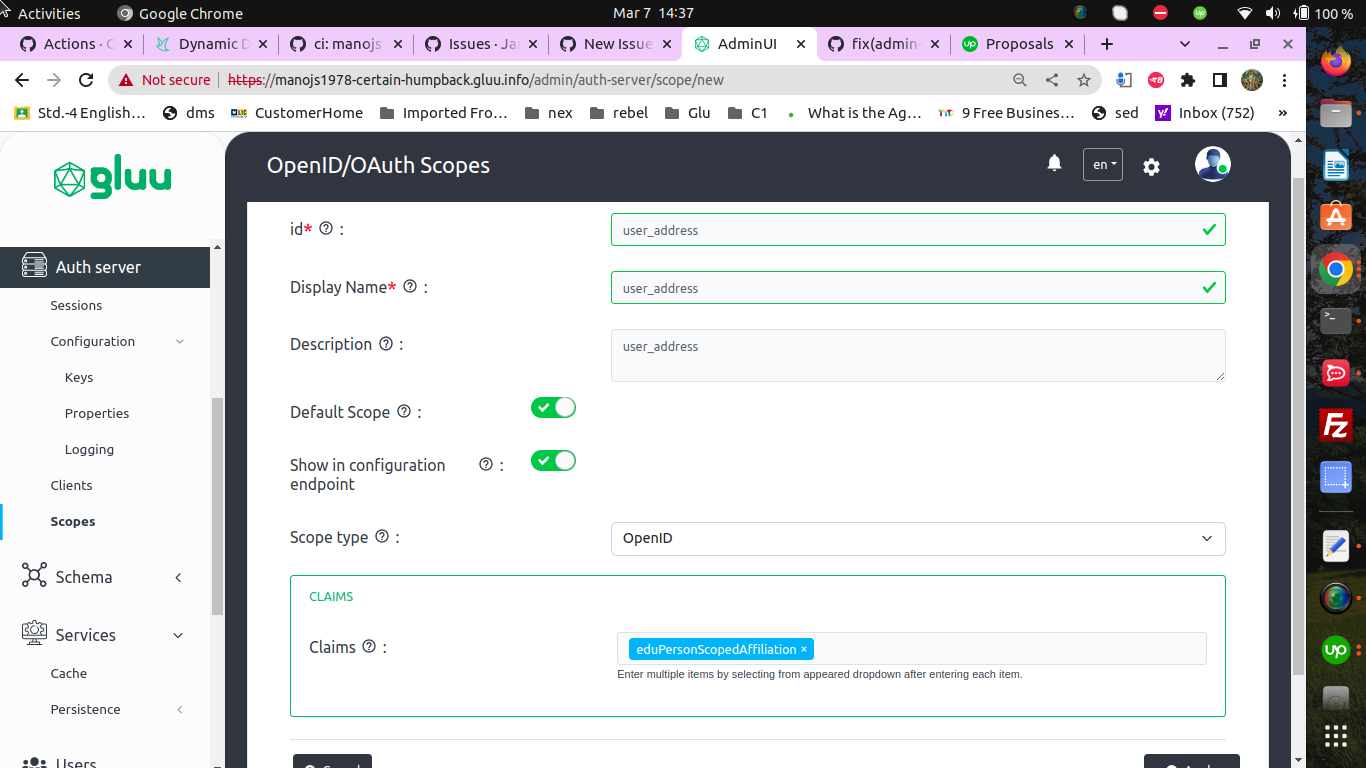 fix(adminui) newly added scope is not showing · Issue #812 · GluuFederation/flex · GitHub