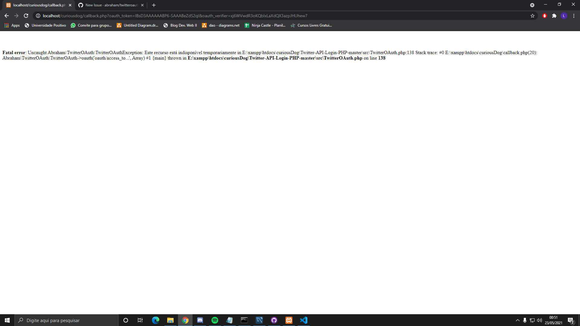 Issue on oauth access token · Issue #956 · abraham/twitteroauth · GitHub