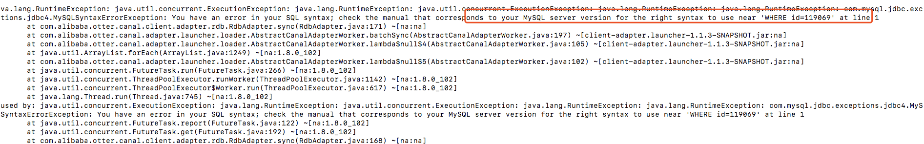 BUG: 配置 mapAll: true 时出现的bug · Issue #1492 · alibaba/canal · GitHub