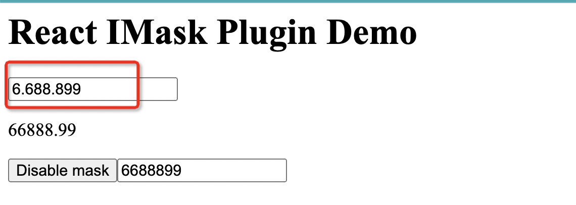 [React] Value format wrong when Radix is not "." · Issue #847 · uNmAnNeR/imaskjs · GitHub