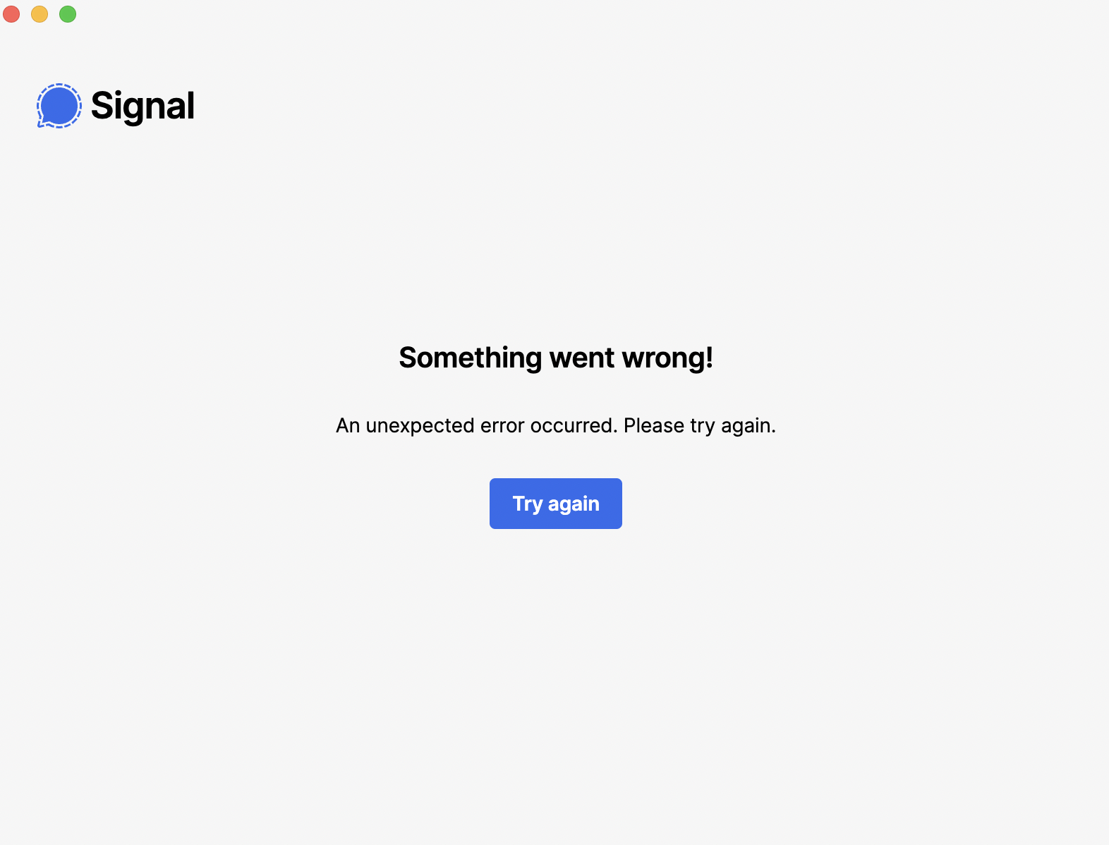Signal Desktop refuses to connect · Issue #6280 · signalapp/Signal-Desktop · GitHub