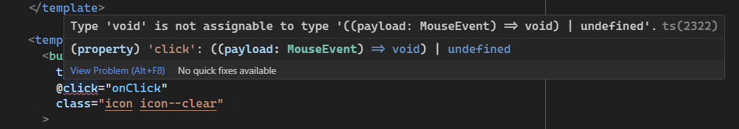 Dropdown: clearicon slot prop `onClick` has invalid type · Issue #4216 · primefaces/primevue ...
