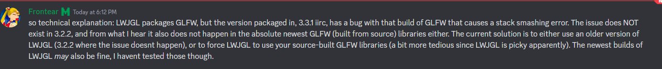 Stack Smashing Crashes On Linux Presumably Because Of Lwjgl 3 3 1 · Issue 1564 · Polymc