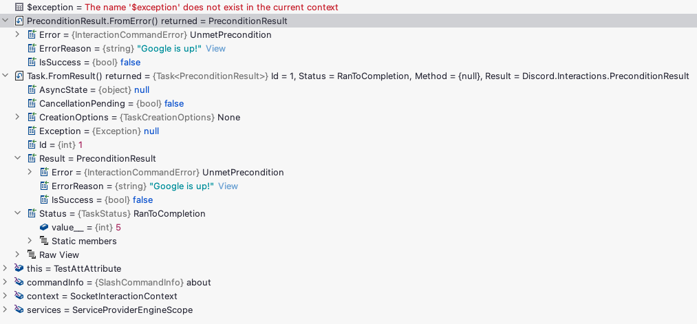 Bug Executecommandasync Is Not Returning An Error On Failed Preconditions · Issue 2559 