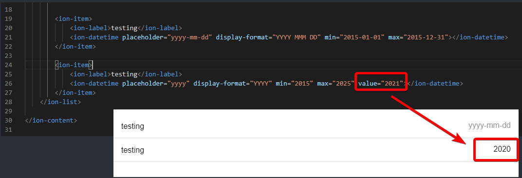bug: ion-datetime value="" · Issue #21191 · ionic-team/ionic-framework · GitHub