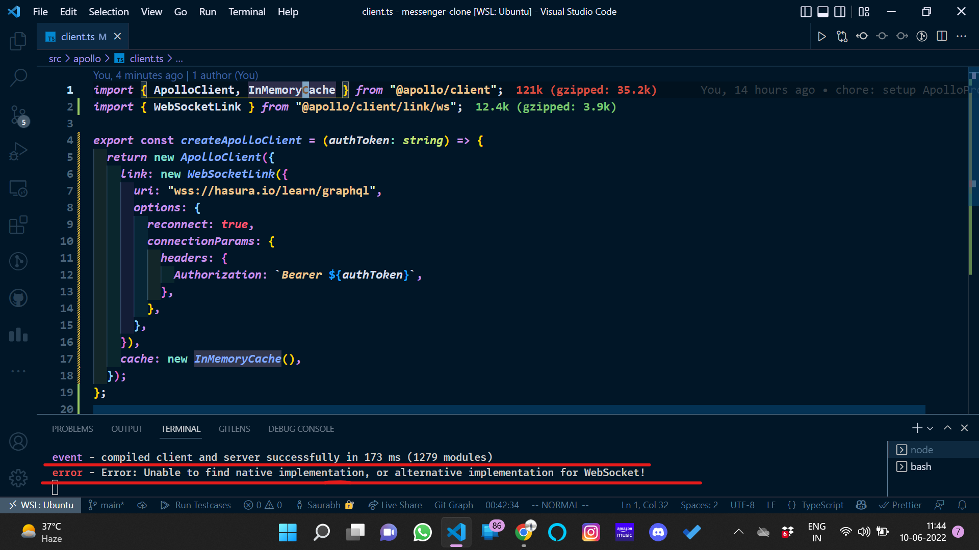 Update docs for create graphql subscriptions on client side ( react ... Update docs for create graphql subscriptions on client side ( react ...