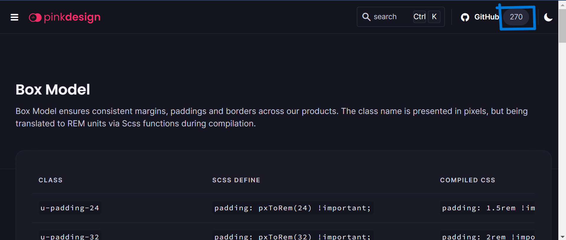 🐛 Bug Report: When the Box Model page is opened in 100% screen size, the page exceeds the page ...
