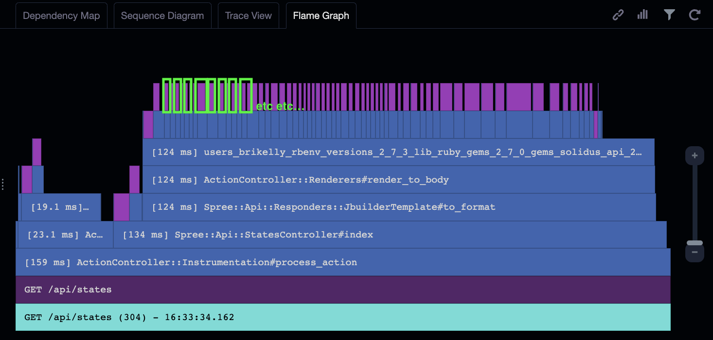 Events selected in the search bar should also be highlighted in the flame graph · Issue #1251 ...