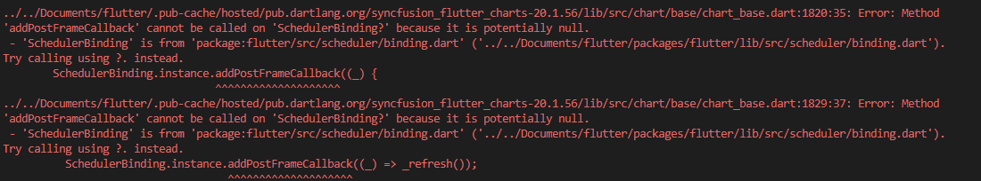 App crashing: Method 'addPostFrameCallback' can not be called on 'SchedulerBinding?' · Issue ...