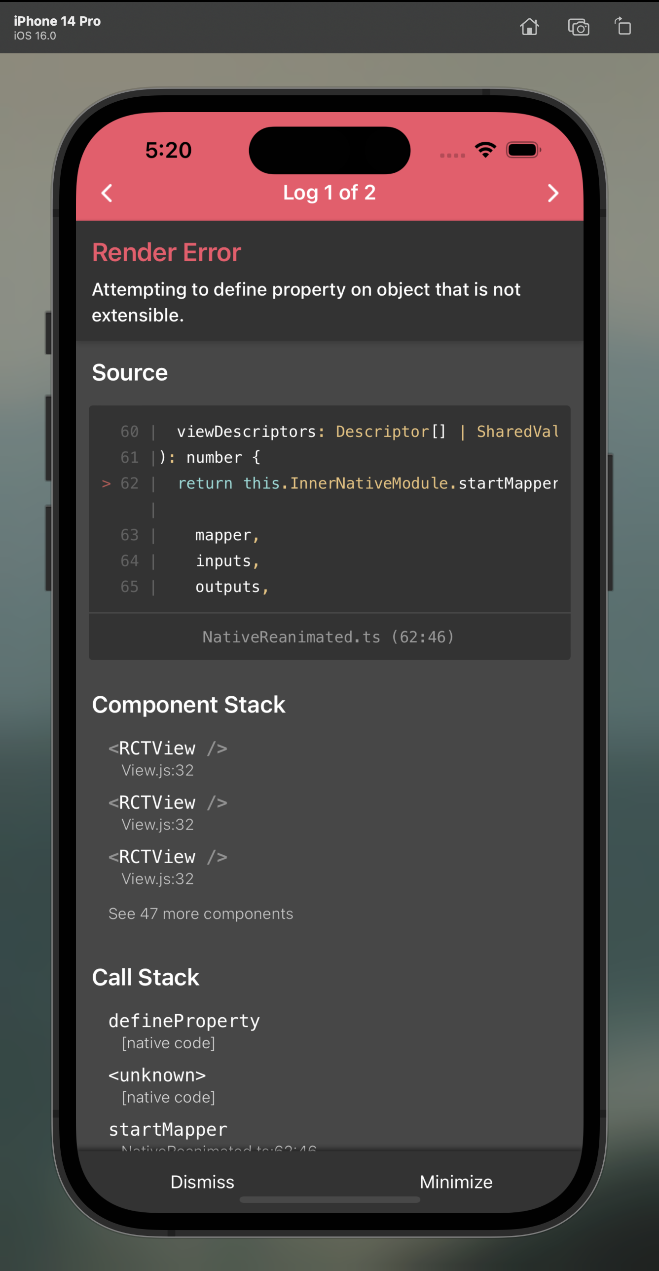 Attempting to define property on object that is not extensible · Issue #305 · dohooo/react ...