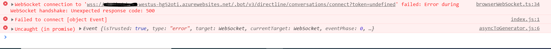 Not able to integrate createDirectLineAppServiceExtension in a.minimizable-web-chat sample ...