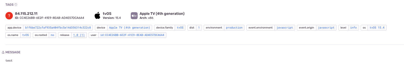 Validate Support For `react Native Tvos` Apm · Issue 2402 · Getsentry