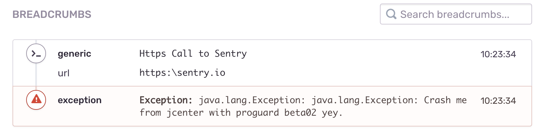 Missing breadcrumbs in 2.0 · Issue #207 · getsentry/sentry-android · GitHub