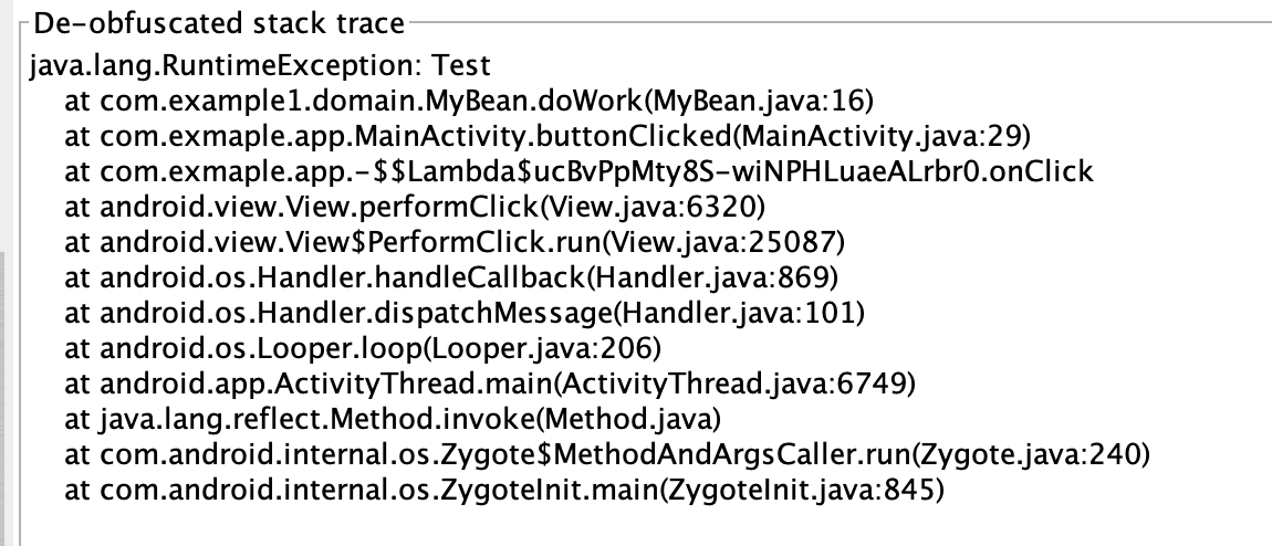 Stack trace isn't being de-obfuscated for andorid. R8 code shrinker. · Issue #6 · getsentry/rust ...