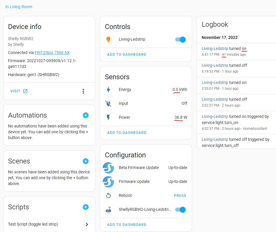 Shelly integration RGBW2 · Issue #82275 · home-assistant/core · GitHub