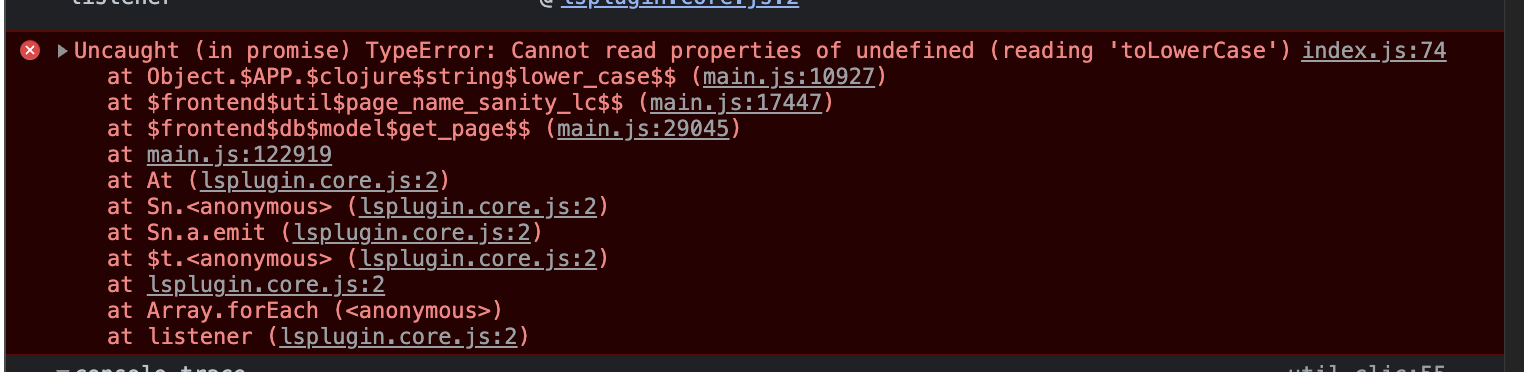 Logseq Crashes To White Screen On Failed Tolowercase · Issue 4646 · Logseqlogseq · Github 