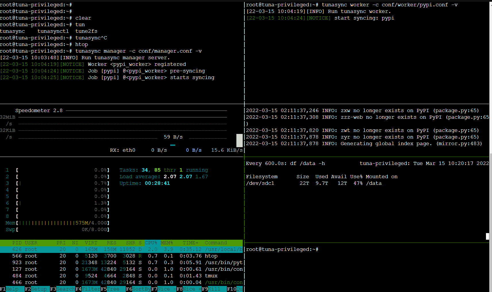 "Generating global index page" too slow when mirroring pypi with tunasync · Issue #167 · tuna ...