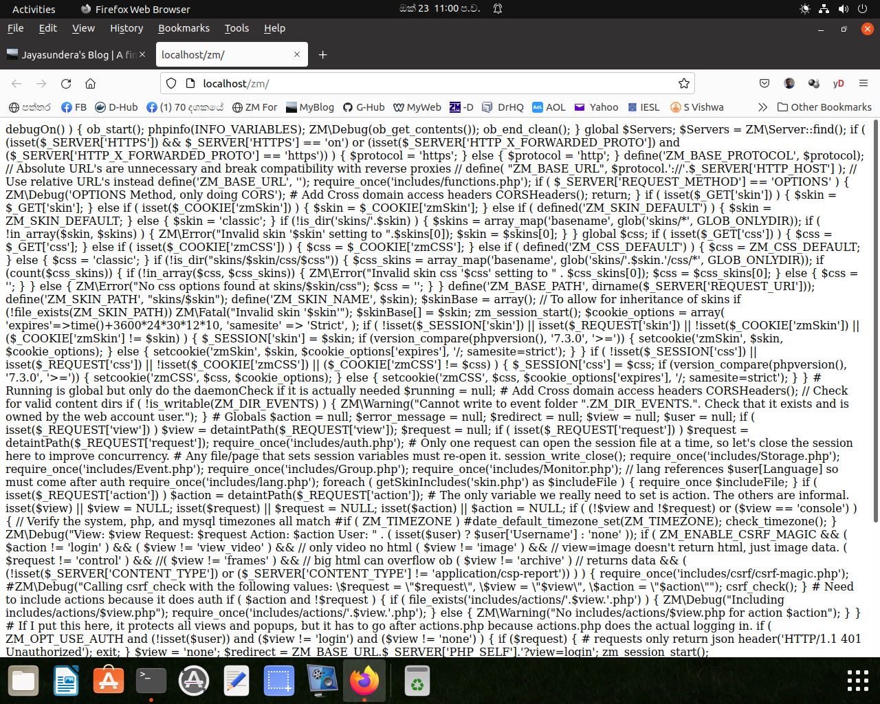 Zoneminder master 1.37.1~20211016164753-impish - can't add monitors ...