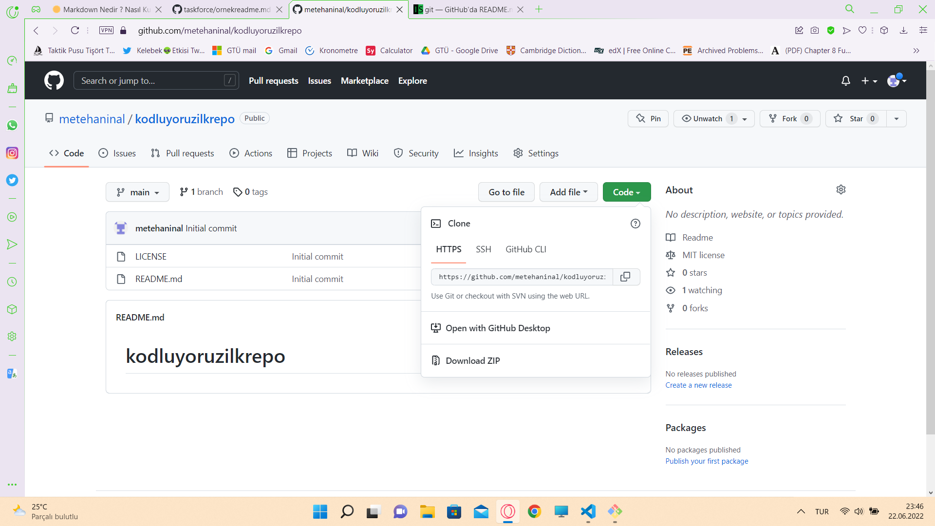 GitHub - metehaninal/kodluyoruzilkrepo
