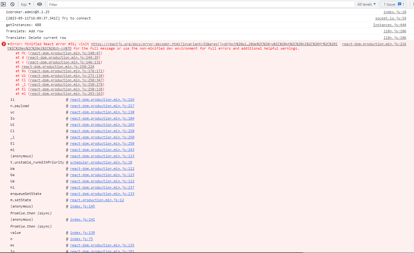 Error opening instance config · Issue #1945 · ioBroker/ioBroker.admin · GitHub