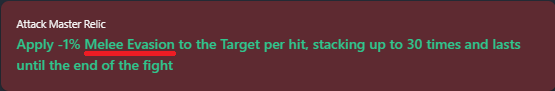 [Bug]: Attack Master Relic provides Global Evasion instead of Melee Evasion · Issue #3828 ...