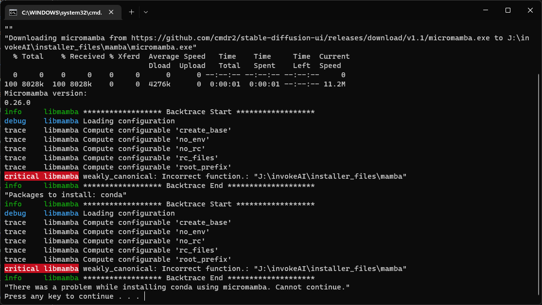 [bug]: Windows src installer fails on exfat partition · Issue #1701 · invoke-ai/InvokeAI · GitHub