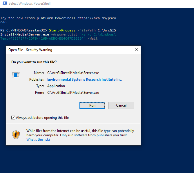 V3 - Hangs when Extracting ArcGIS Server · Issue #237 · Esri/arcgis-powershell-dsc · GitHub