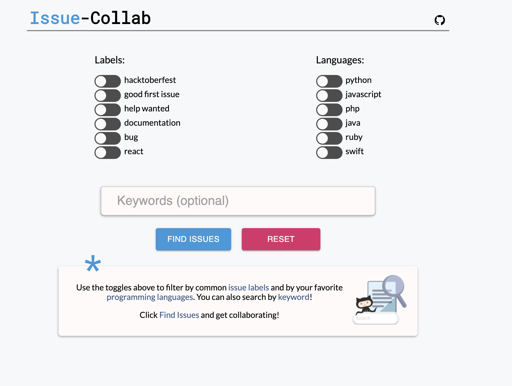 Style the app as you see fit · Issue #38 · trybick/issue-collab · GitHub