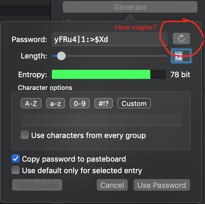 Derive from previous password when generating new password · Issue #1040 · MacPass/MacPass · GitHub