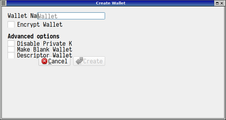 gui: file>create wallet dialog is unreadable · Issue #20777 · bitcoin/bitcoin · GitHub