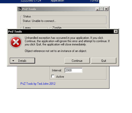Application Error, I want to fix it. · Issue #2 · IntelOrca/PVZTools · GitHub