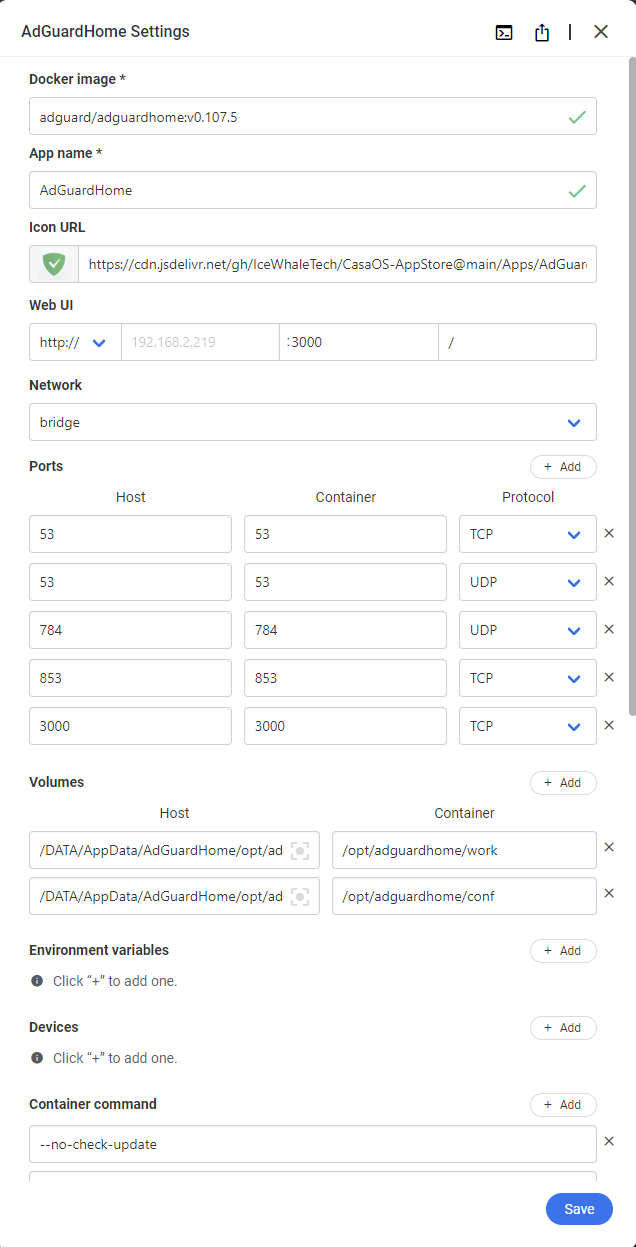 [Feedback]Installing AdGuard Not Opening · Issue #1119 · IceWhaleTech/CasaOS · GitHub