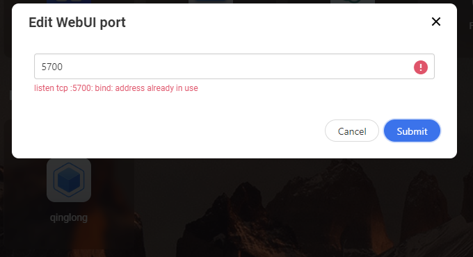 [Bug] The WebUI Port can be changed to a port which was used in container · Issue #1329 ...