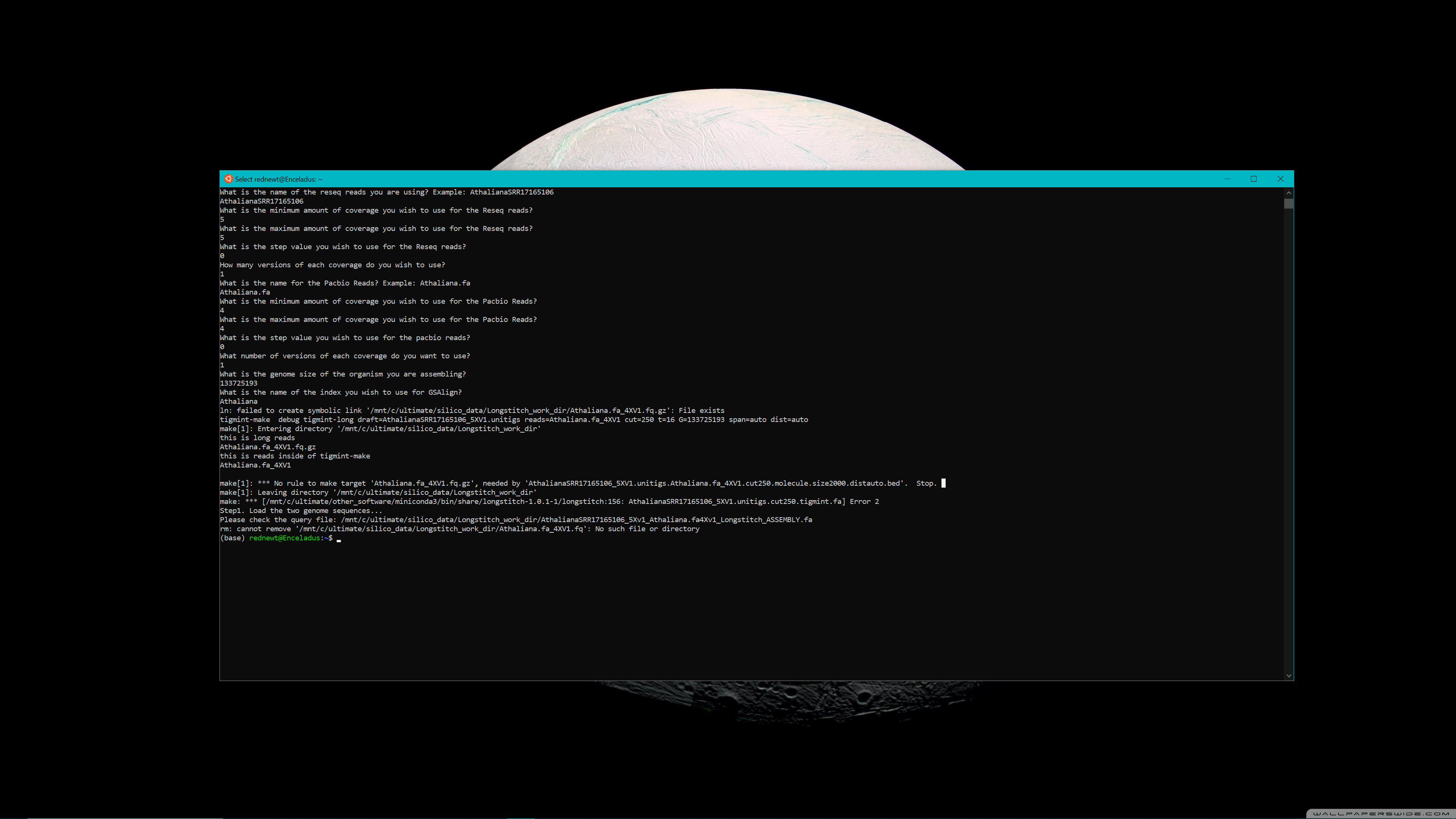 Longstitch Freezing/"No rule to make target" · Issue #39 · bcgsc/LongStitch · GitHub