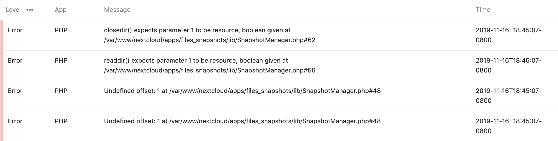 PHP error Undefined offset · Issue #44 · nextcloud-libraries/nextcloud-files · GitHub
