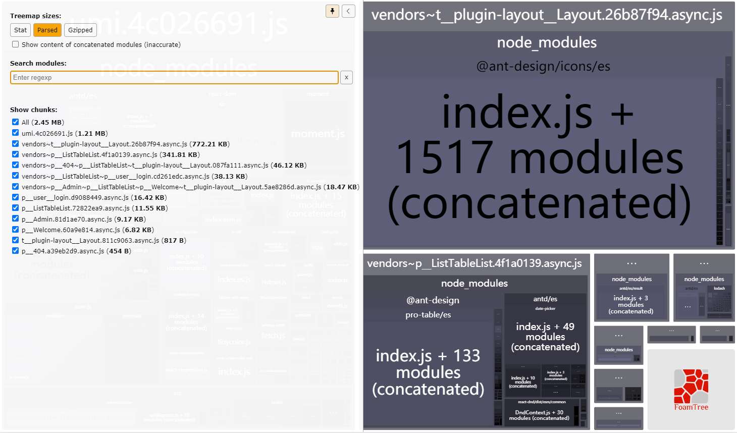🧐[问题]使用pro-table编译后的页面体积很大 · Issue #661 · ant-design/pro-table · GitHub