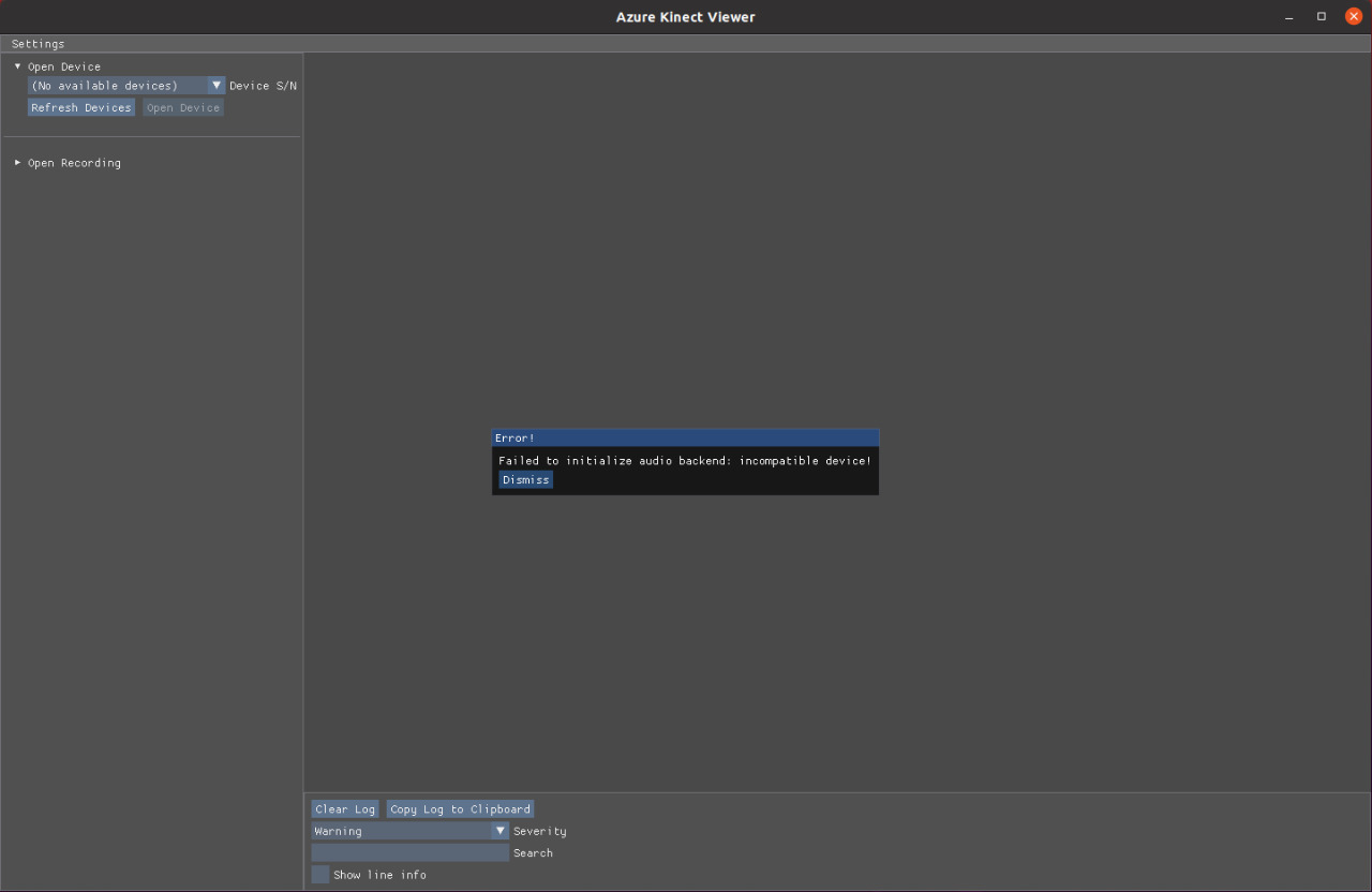 k4aviewer error · Issue #1811 · microsoft/Azure-Kinect-Sensor-SDK · GitHub