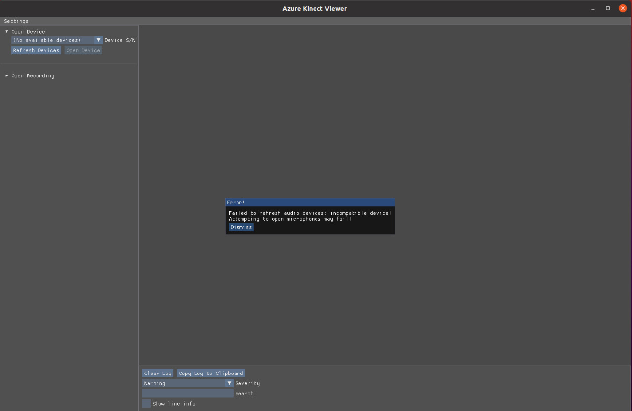 k4aviewer error · Issue #1811 · microsoft/Azure-Kinect-Sensor-SDK · GitHub