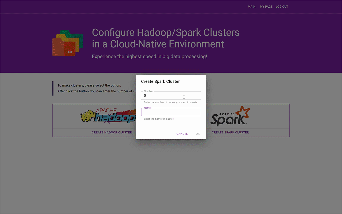 Github Doheezk8s Big Data Platform 쿠버네티스 환경에서 Hadoopspark 클러스터를 프로비저닝하고 공동 관리하는 Msa 기반 빅데이터 플랫폼