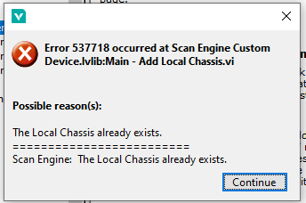 Error dialog now appears when attempting to add a local chassis twice · Issue #103 · ni ...
