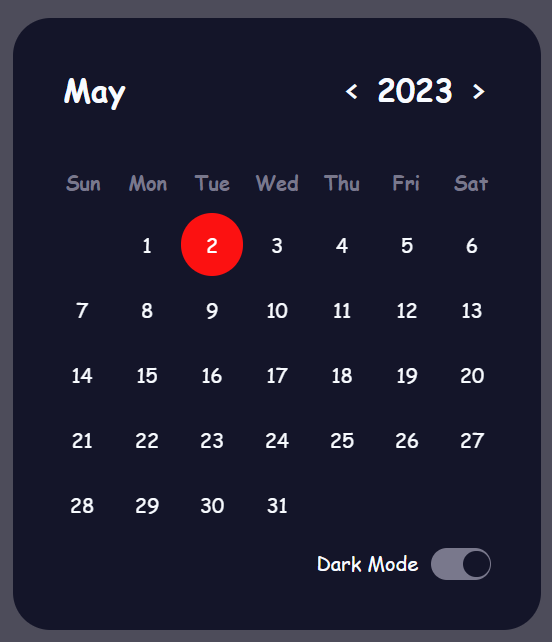 GitHub - thegenetic/dynamic-calender