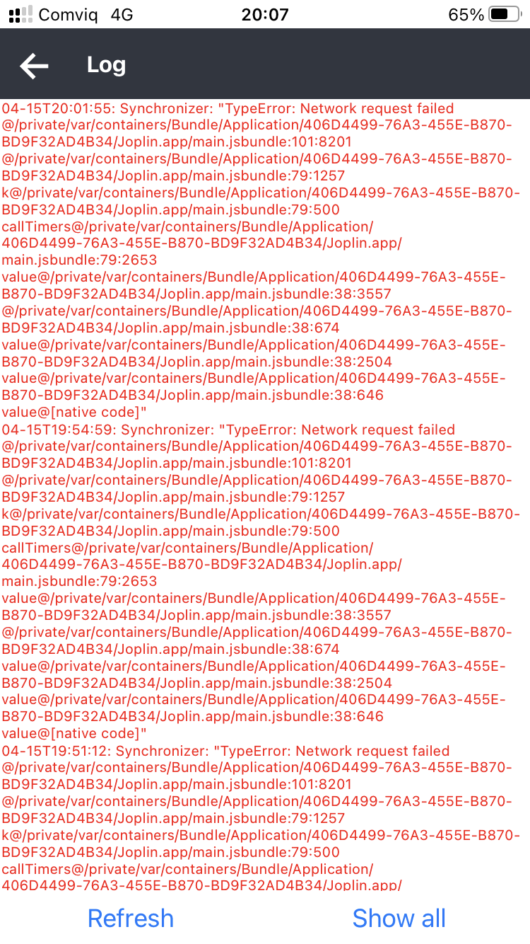 iOS app does not sync with Dropbox · Issue #6414 · laurent22/joplin · GitHub