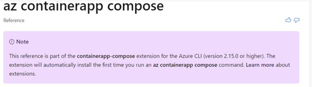 `containerapp-compose` extension not auto installing · Issue #5246 · Azure/azure-cli-extensions ...